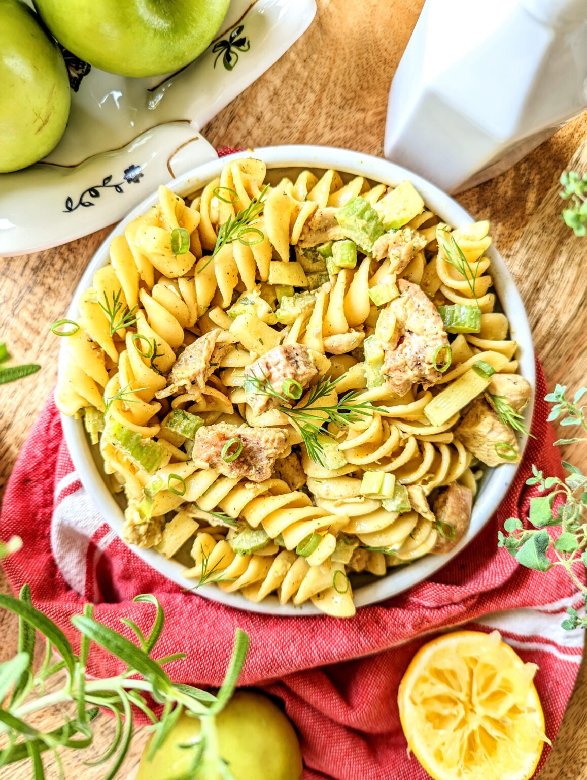 Curried Chicken and Apple Pasta Salad - Spicy Gelato Kitchen
